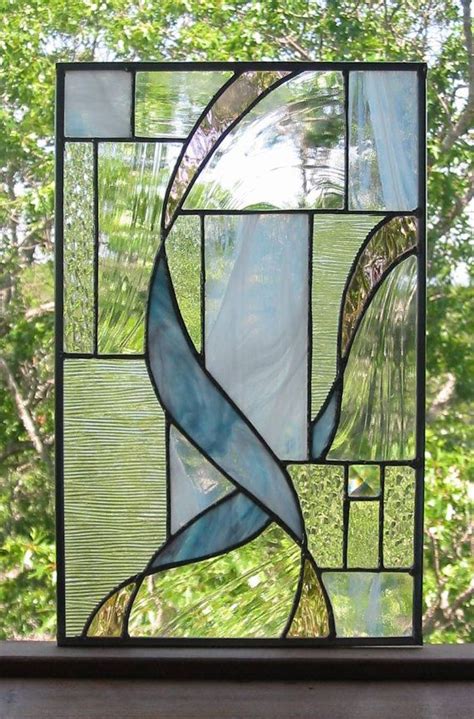 Stained Glass Panel With Tree Design Leaded Stained Glass Patterns