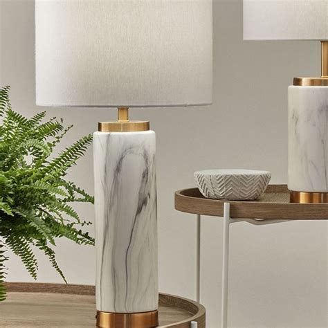 Buy Tall Designer Style Marble Table Lampshall Lamp Candle And Blue