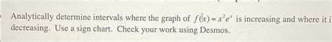 solved analytically determine intervals where the graph of