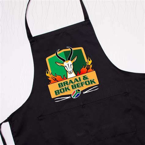 Braai En Bok Befok Pre Printed Braai Apron Kitchen Goodies