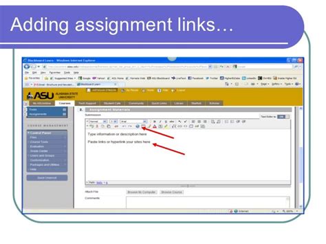 Submitting Assignments Through Blackboard