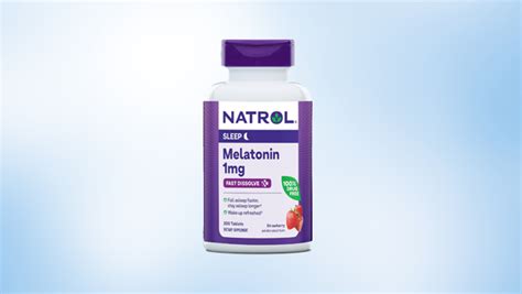 Natrol Melatonin 1mg Strawberry Flavored Dietary Supplement For