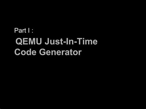 Qemu Jit Code Generator And System Emulation Pdf Operating Systems
