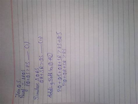 solved pqrs is a convex quadrilateral prove that pq qr rs ps [geometry]
