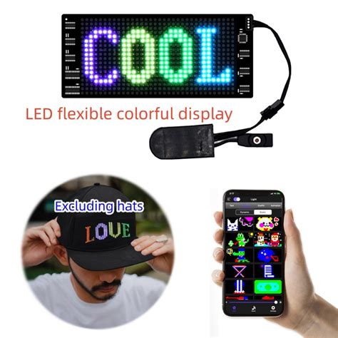 Custom Programmable LED Sign USB V Bluetooth Logo Light Text Pattern Animation Pixel Block