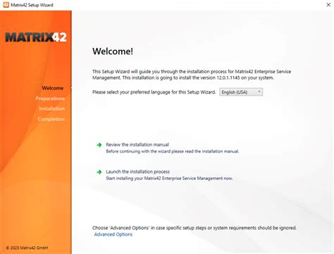 installation step by step matrix42 self service help center