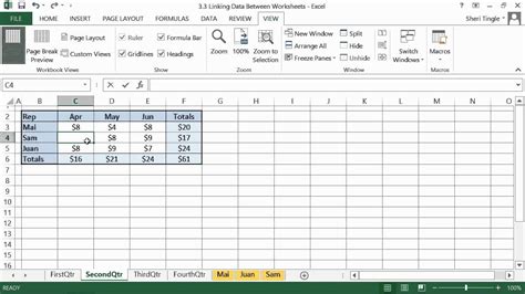 How To Link Data In Excel Worksheets