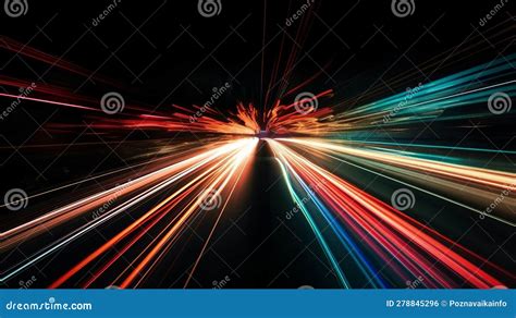 Abstract Long Exposure Dynamic In Abstract Style On Blue Background Abstract Beautiful Light