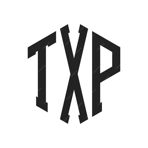 Premium Vector Txp Logo Design Initial Letter Txp Monogram Logo Using Hexagon Shape