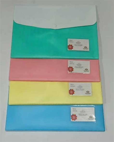 Plastic Goldstone GS DF 999F Double Folder Bag A4 At 24 Piece In New Delhi