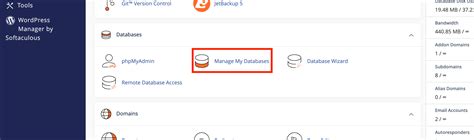 Manage MySQL Databases In CPanel HostArmada