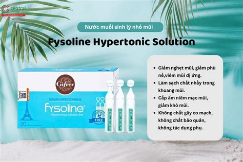 Dung Dịch Fysoline Hypertonic Solution Pháp Giảm Ngạt Mũi Khô Mũi