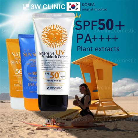 Original Miss Korea 3w Clinic Intensive Uv Protector Sunblock Cream