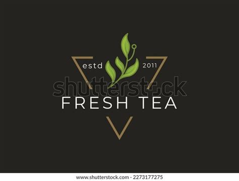Tea Leaf Logo Design Template Icon Stock Vector Royalty Free