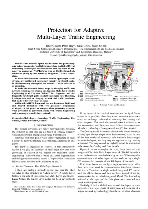pdf protection for adaptive multi layer traffic engineering