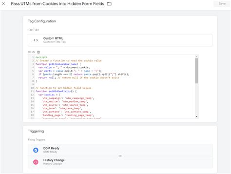 Playbook How To Pass UTM Values From Cookies To Hidden Fields In A
