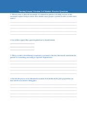 Less 3 Section2 Module Practice Questions Pdf Nursing Lesson 3 Section 2 Of Module Practice