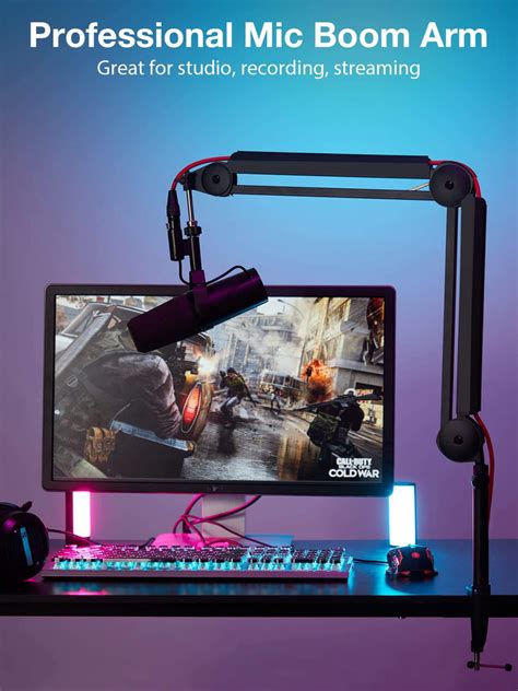 Innogear Mic Stand Boom Arm Microphone Stand Desk With Mount Clamp Ca