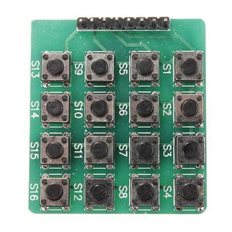 Tactile Switch Push Switch 4×4 Matrix 16 Keypad Keyboard Module 4×4