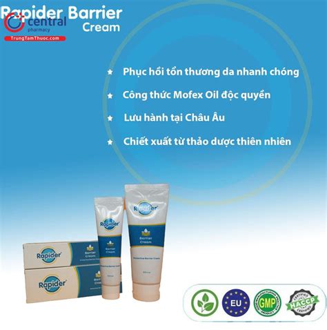 [chÍnh HÃng] Rapider Barrier Cream Hỗ Trợ điều Trị Hăm Tã Nứt Nẻ