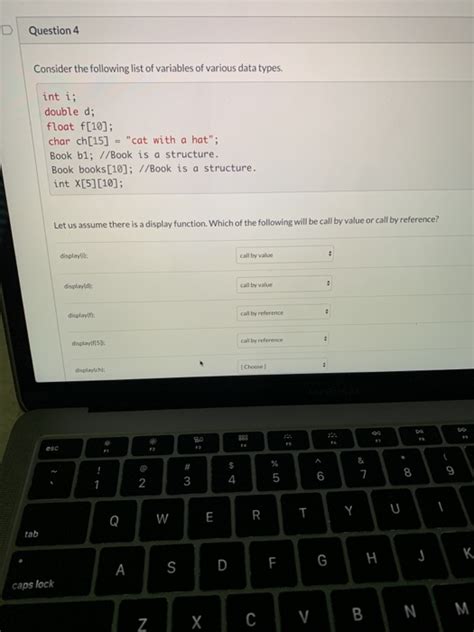 solved question 4 consider the following list of variables