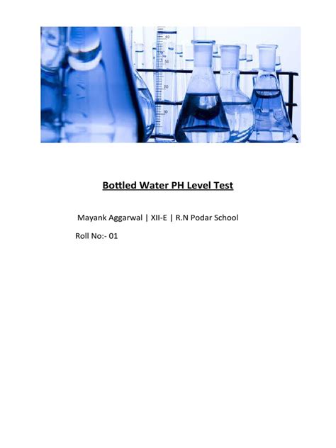 Determination Of Contents In Cold Drinks Pdf Ph Water
