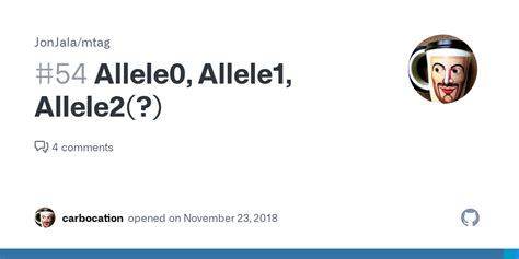 Allele Allele Allele Issue JonJala Mtag GitHub
