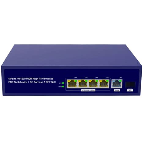 Realtek Chipset 6 Gigabit Ports 48V Poe Switch With Vlan Button Poe Switch And Poe Price