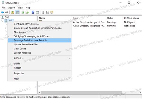 How To Configure DNS Aging And Scavenging Techknowlojist