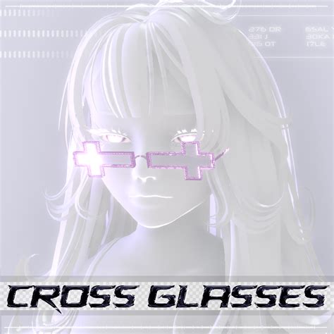 Free Vrchat Cross Glasses 】
