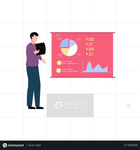 Business Analyst Working On Chart Animation By Vector Stall Lottiefiles