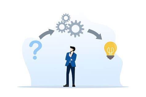 Premium Vector Business Thinking Or Problem Solving Concept With