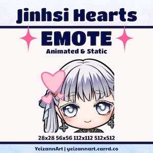 Wuthering Waves Jinhsi Animated And Static Emote For Twitch Discord