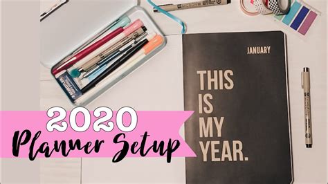 2020 Planner Set Up Commit30 Planner Youtube