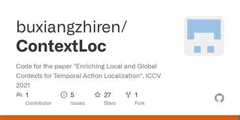 Github Buxiangzhirencontextloc Code For The Paper Enriching Local