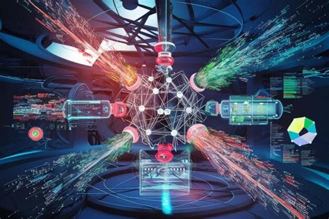 Abstract Digital Technology Background Big Data Visualization High Speed Network Connection