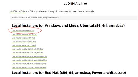 Windows Cuda Cudnn C C