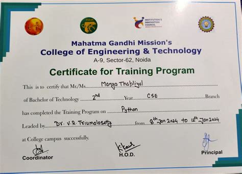 Manya Thapliyal On Linkedin Python Training Professionaldevelopment Continuouslearning