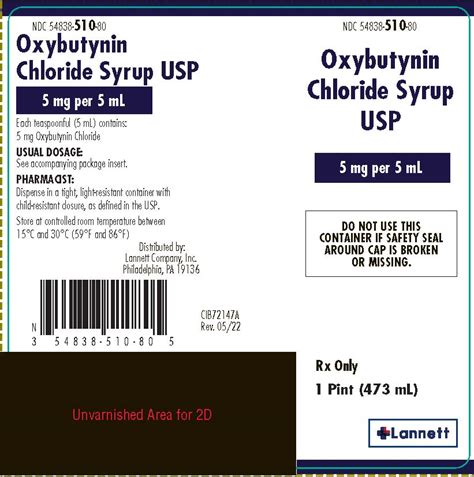 Oxybutynin Chloride Lannett Company Inc Fda Package Insert Page 3