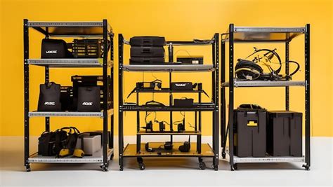 Modular Storage Rack System Premium Ai Generated Image Modular Storage Rack System Premium Ai Generated Image