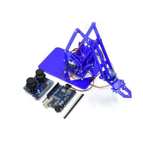 sg90 mg90s 4 degree of freedom disassembly acrylic robotic arm robotic gripper arduino maker
