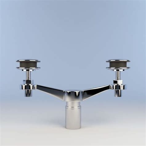 Sadev Spider Fitting 2 Arms Glass Hardware 3d Model Cgtrader