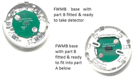 anti ligature mounting base for fusion detectors fusion fire systems