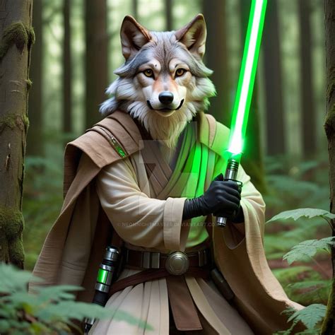 Jedi Wolf By Neonnightmaster On Deviantart