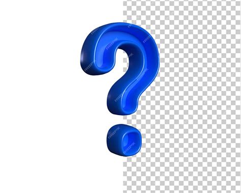 Premium Psd Question Ask Icon 3d Blue Mark