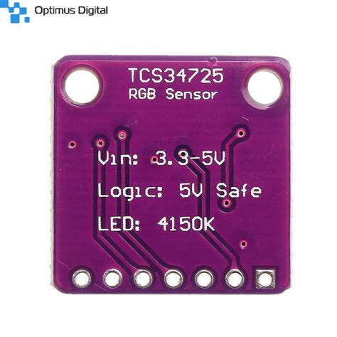 Tcs34725 Rgb Color Sensor Module Optimus Digital