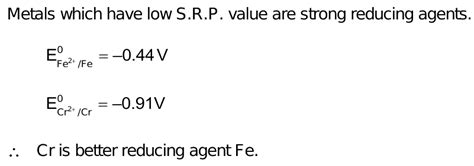 Which Is A Stronger Reducing Agent Cr2 Or Fe2 Aned Why