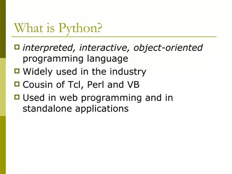 Intro To Python Ppt