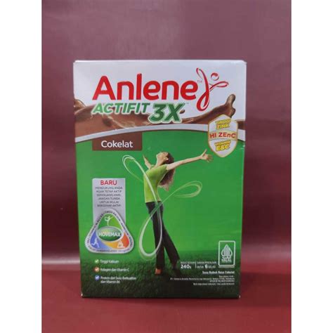 Jual Anlene Actifit 3x Coklat 240g Shopee Indonesia
