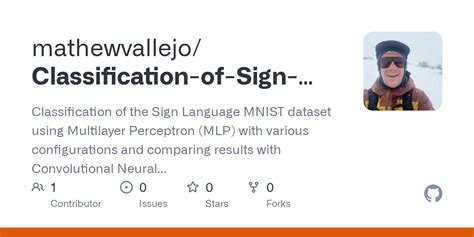 Github Mathewvallejo Classification Of Sign Language Mnist W Mlp And